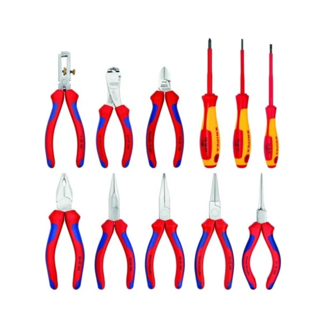 Knipex 001941 Tool Set with 1000V Insulated Screwdrivers in Tool Roll ...