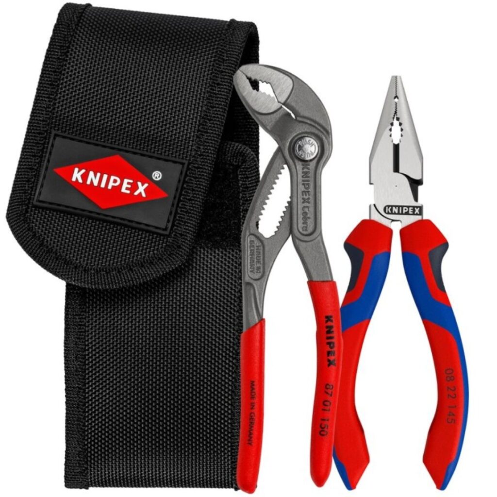 Knipex 002072V06 Mini Cobra & Needle-Nose Pliers Set in Belt Pouch 2 ...