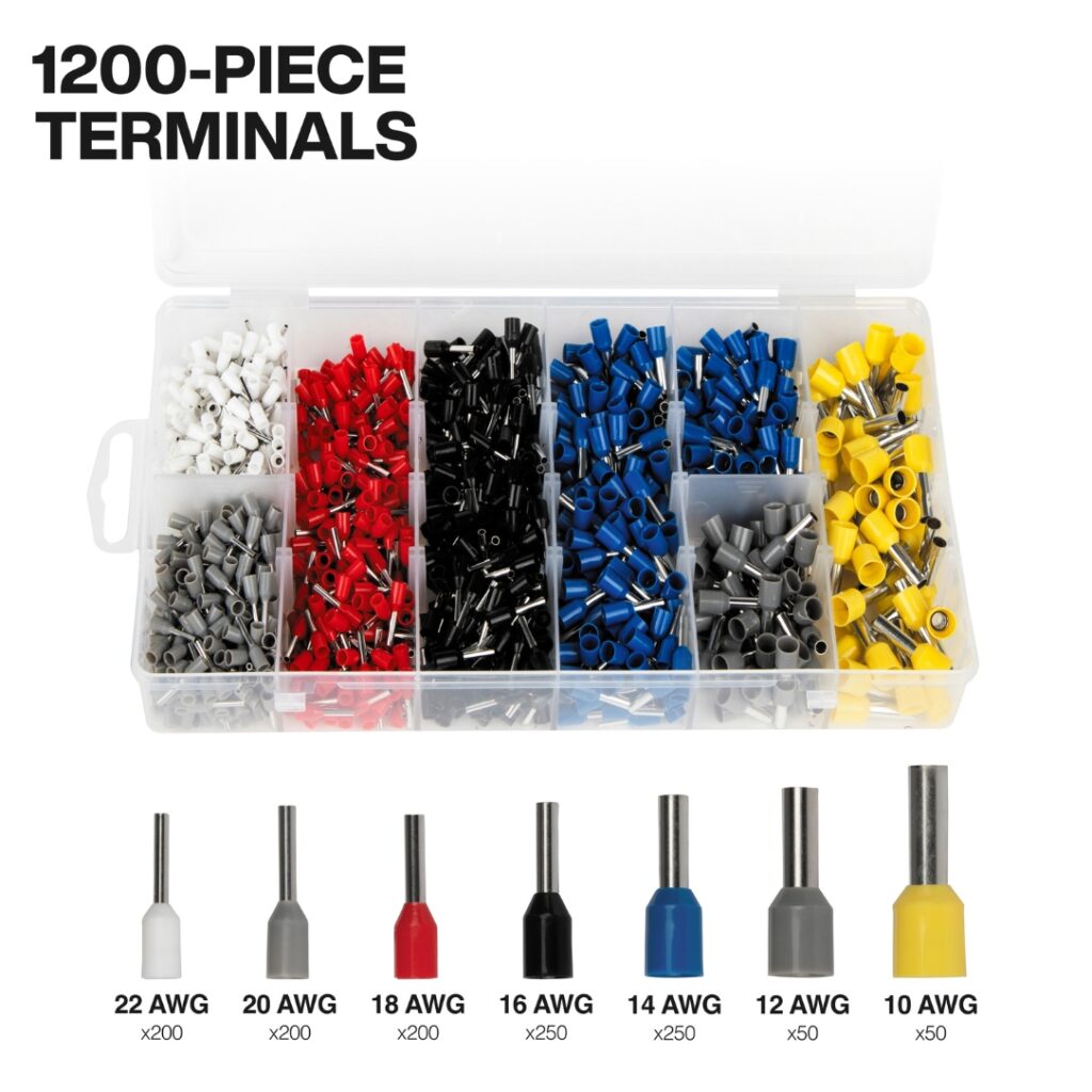 Klein 34060 Ratcheting Ferrule Square Crimper Set - BC Fasteners & Tools