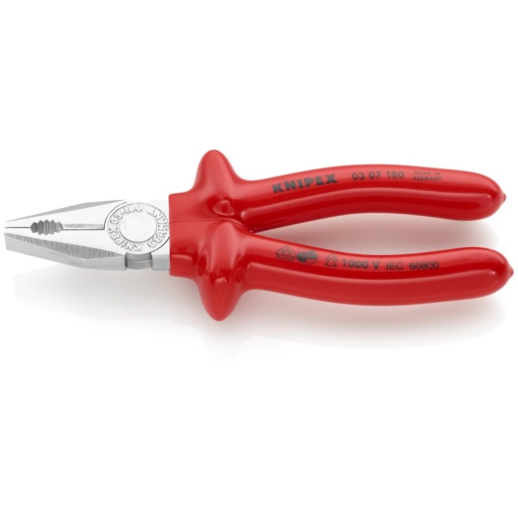 Knipex 0307180 7-1/4" 1000V Insulated Combination Pliers - BC Fasteners ...