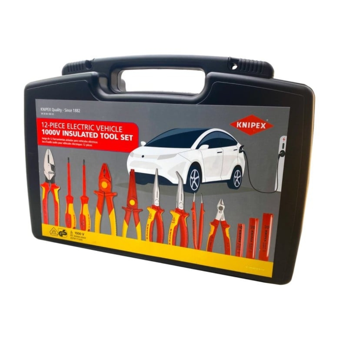 Knipex 9K0080168US 1000V Insulated Electrical Vehicle (EV) Set 12-Piece ...