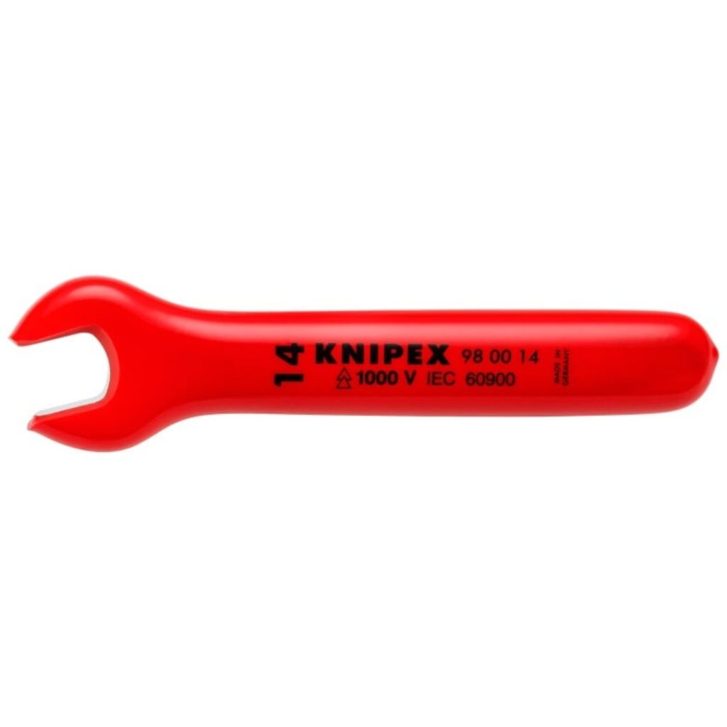 Knipex 980014 14mm x 5-1/4" 1000V Insulated Open End Wrench - BC ...