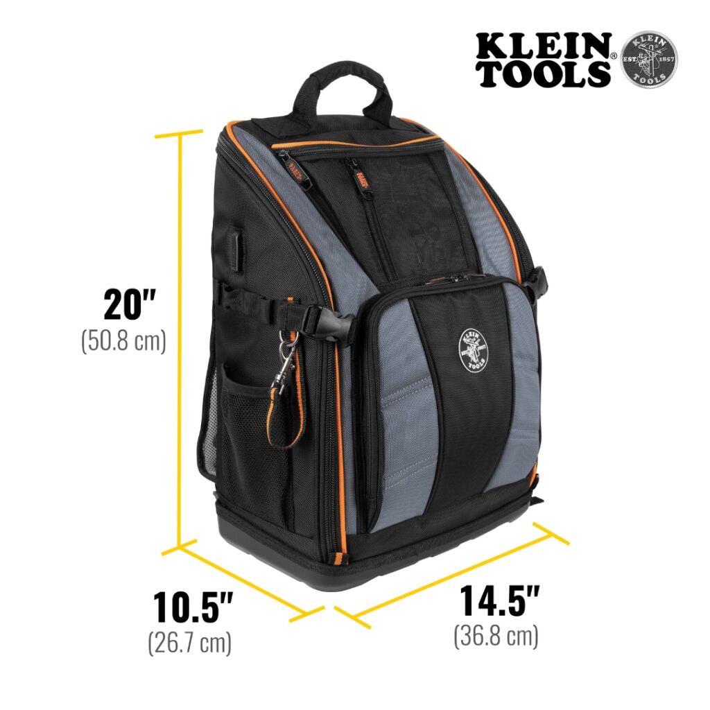 Klein 62482 TRADESMAN PRO 27-Pocket Tool Station Backpack Tool Bag - BC ...