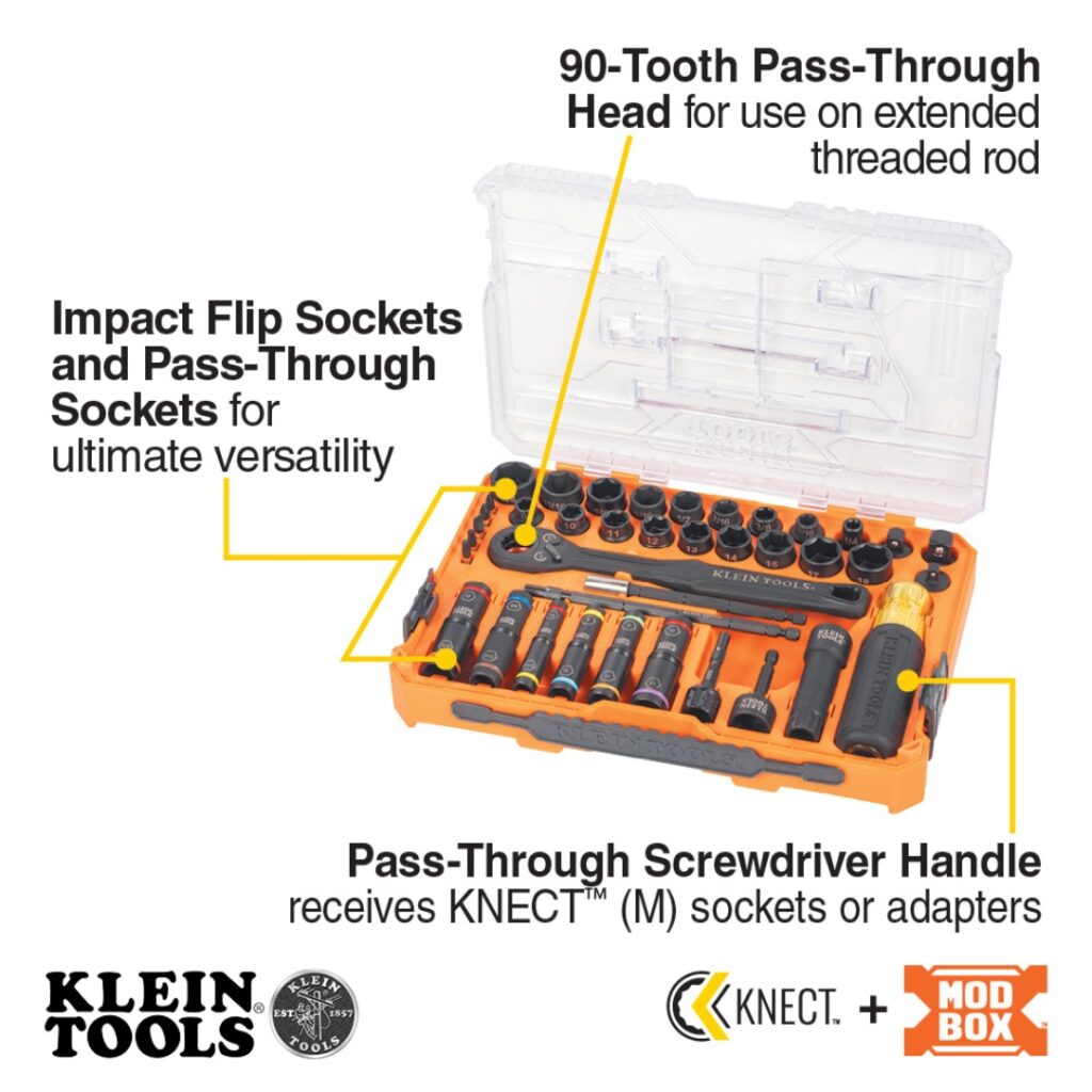 Klein 65500KNECT KNECT Essential Pass-Through and Flip SAE and Metric ...