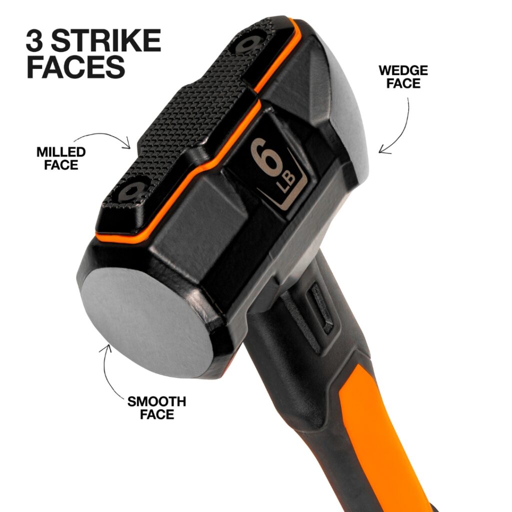 Klein H80606 6lb Fiberglass Handle Wedge Sledgehammer - BC Fasteners ...