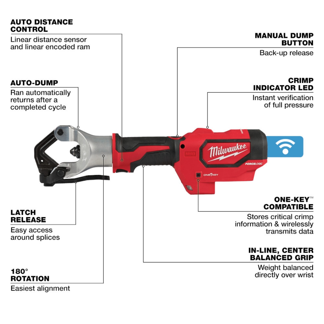 Milwaukee 2877-22 M18 FORCE LOGIC Dieless Crimper
