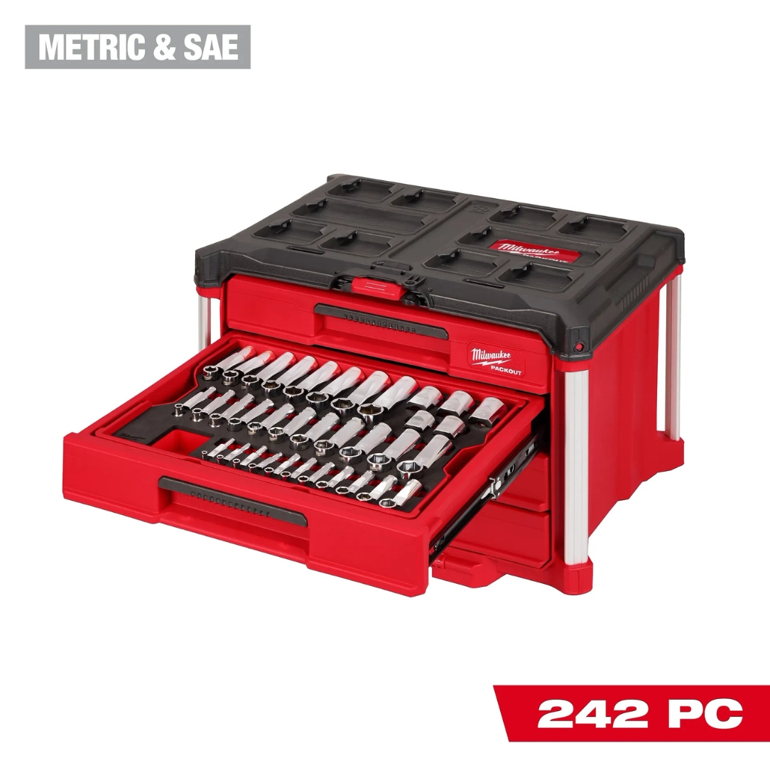 Milwaukee 48-22-9495 Master Mechanics Hand Tool Set with PACKOUT ...