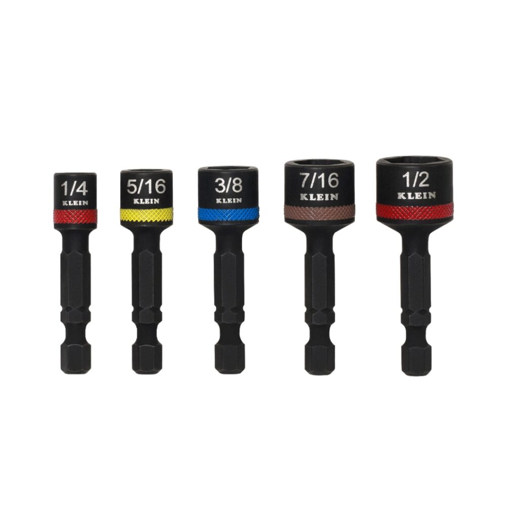 Klein 32925S 2" Magnetic Power Nut Setters 5-Piece - BC Fasteners & Tools