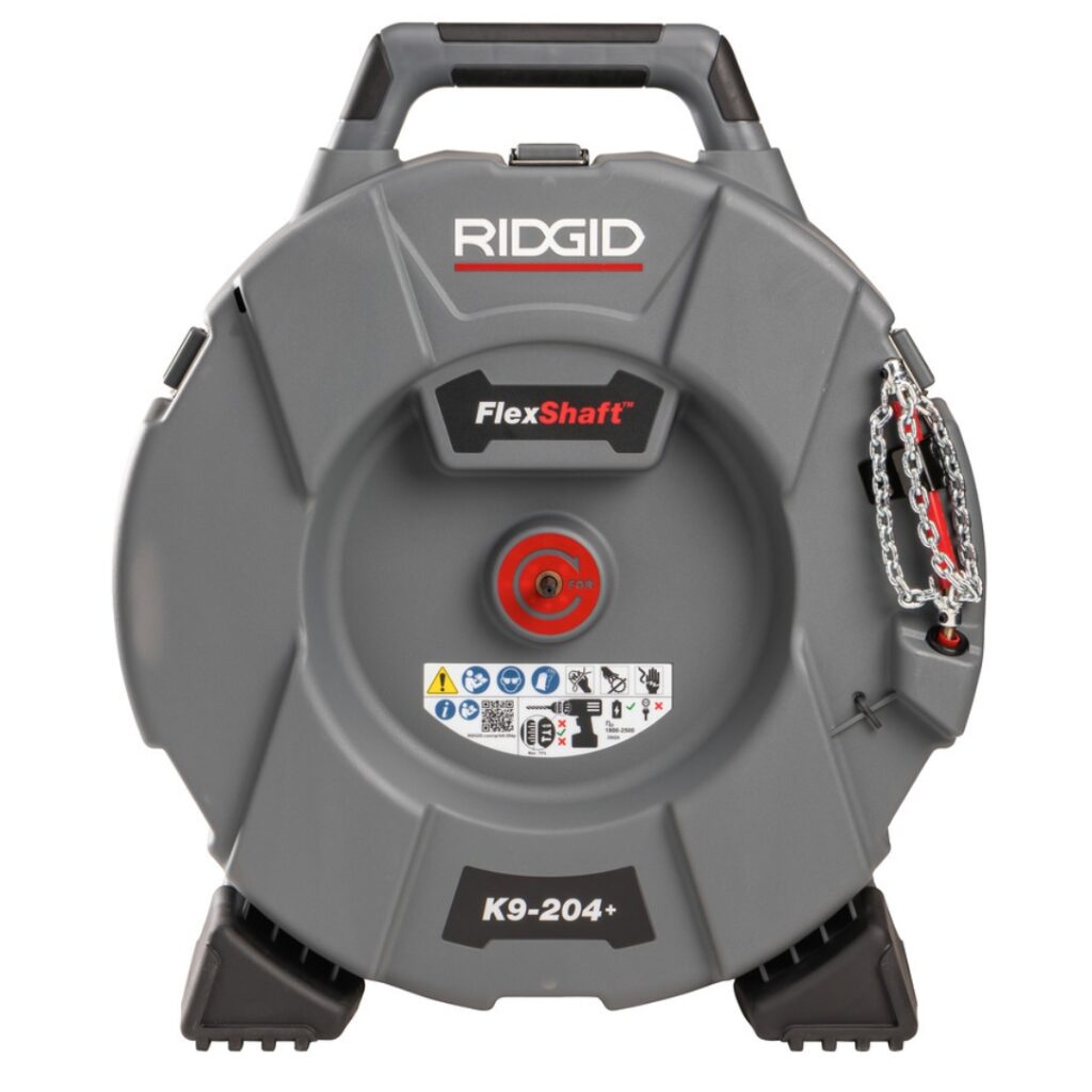 Ridgid 76198 K9-204 FLEXSHAFT Drain Cleaning Machine for 2 to 4" Pipes ...
