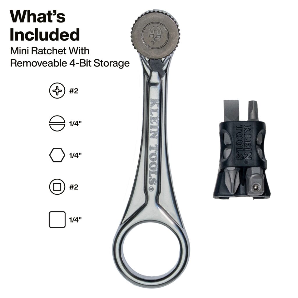 Klein 65200MAG Slim-Profile Magnetic Mini Ratchet - BC Fasteners & Tools