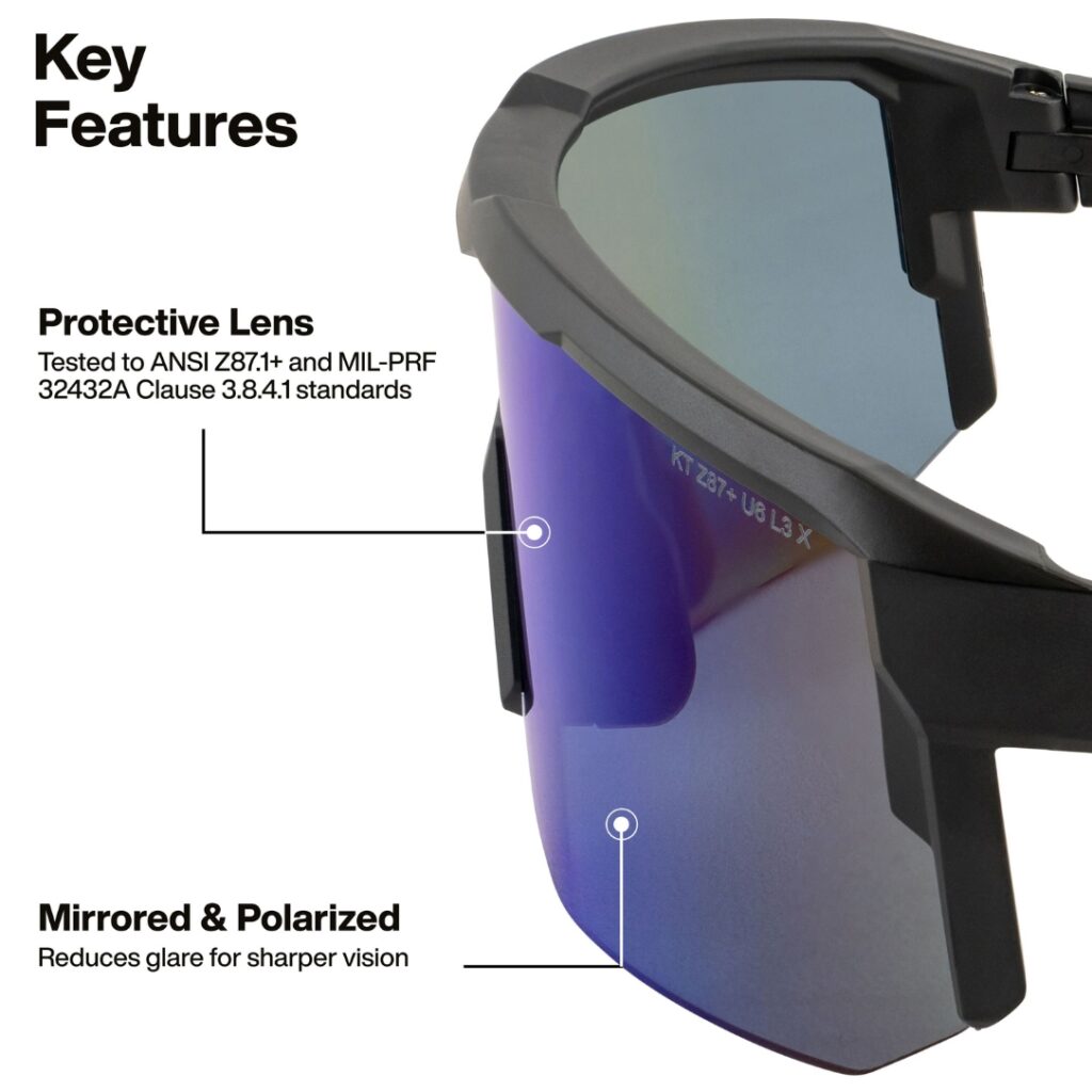 Klein 03002 Polarized Blade Safety Glasses - Blue - BC Fasteners & Tools